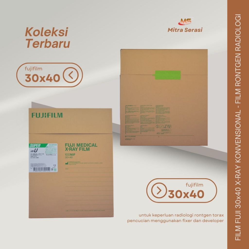 Jual FILM RONTGEN FUJI 30x40 X-RAY KONVENSIONAL - FILM RONTGEN ...