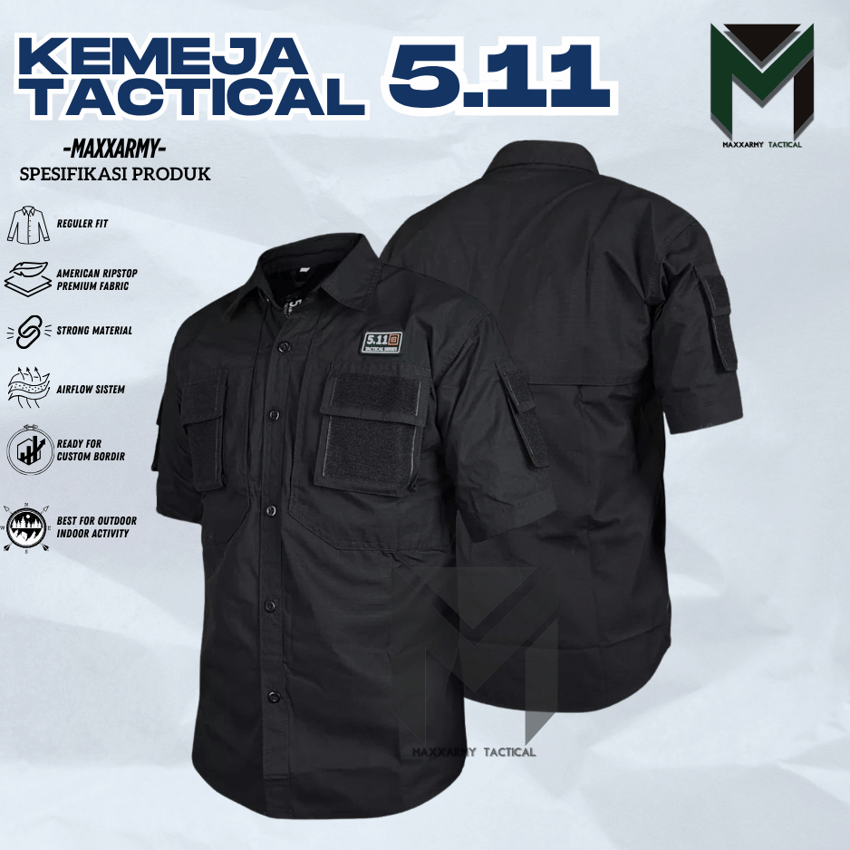 Jual Kemeja Tactical Lengan Pendek Pria Premium American Ripstop TR ...