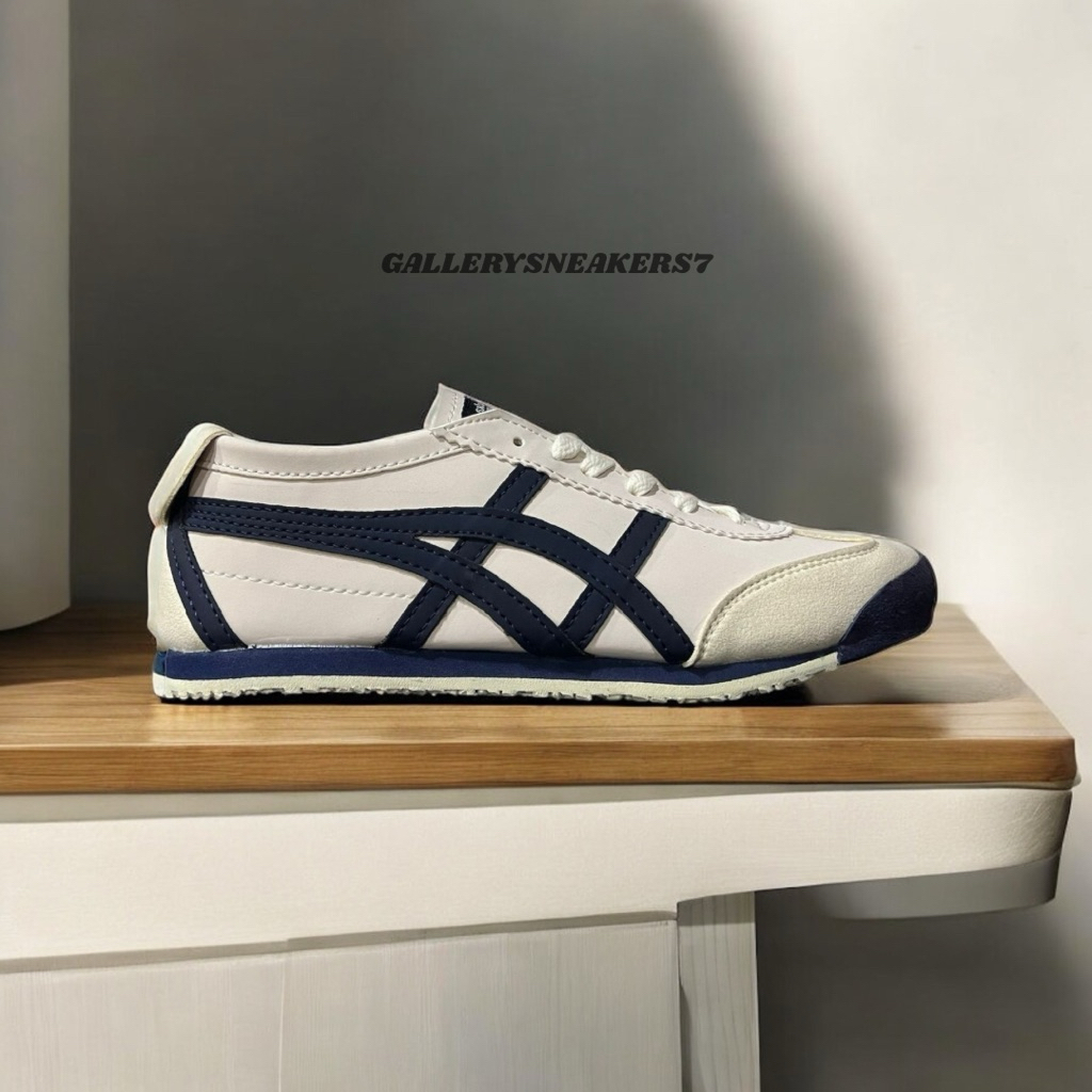 Jual Sepatu Onitsuka Tiger Mexico 66 Cream Navy Unisex - Spatu Sneakers ...