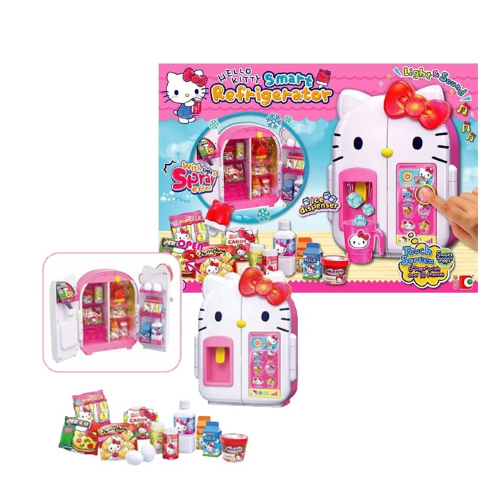 Jual Sanrio Daniel & Co Hello Kitty Smart Refrigerator Playset | Shopee ...
