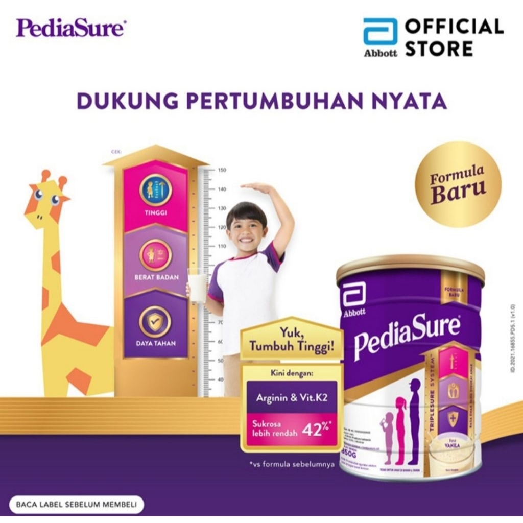 Jual Pediasure triplesure susu pertumbuhan anak 1-10 tahun 380/800 g | Shopee Indonesia