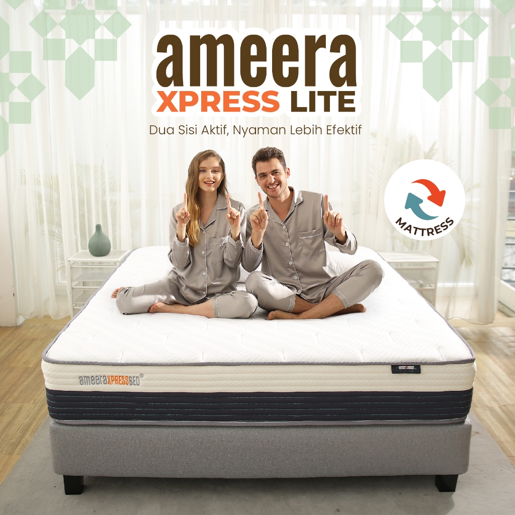 Jual Kasur Spring Bed AMEERA EXPRESS LITE UKURAN 160x200 (Queen Size ...