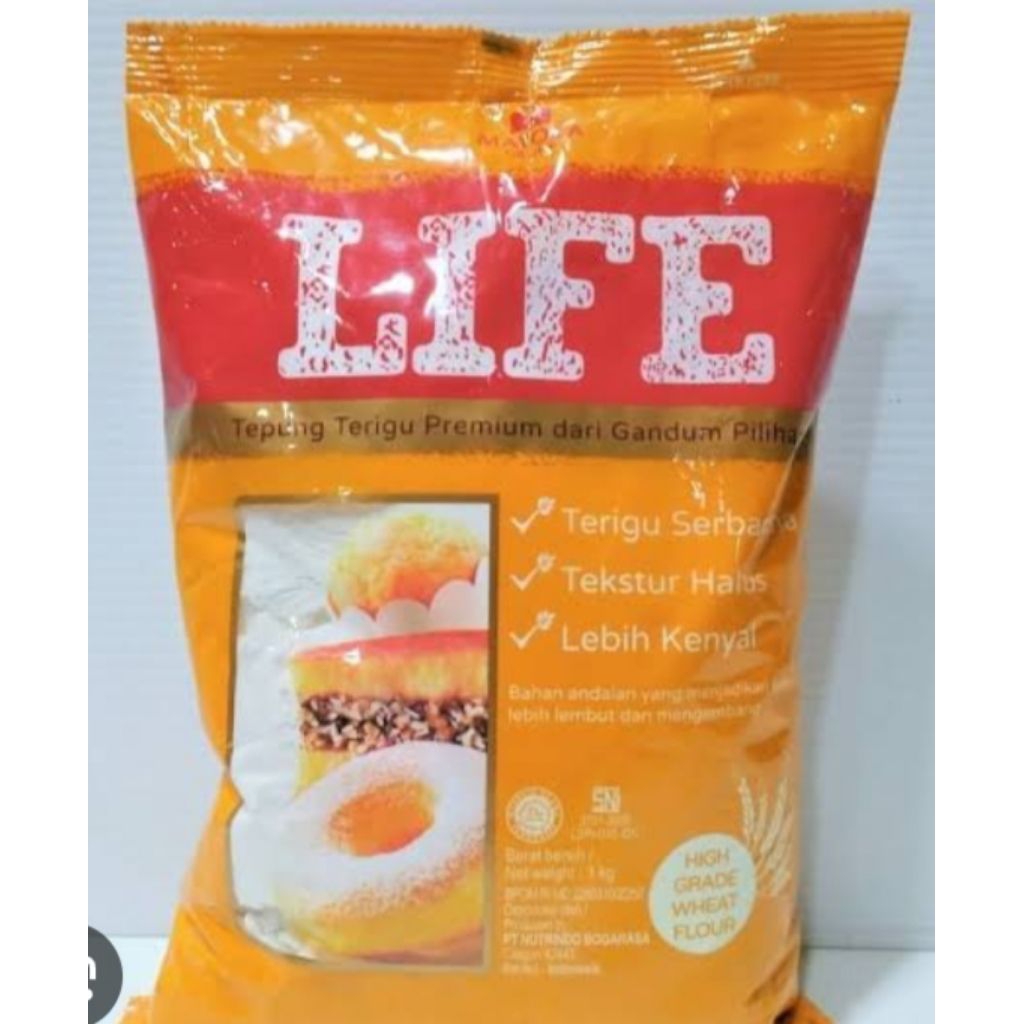 Jual tepung terigu life mayora 1kg | Shopee Indonesia