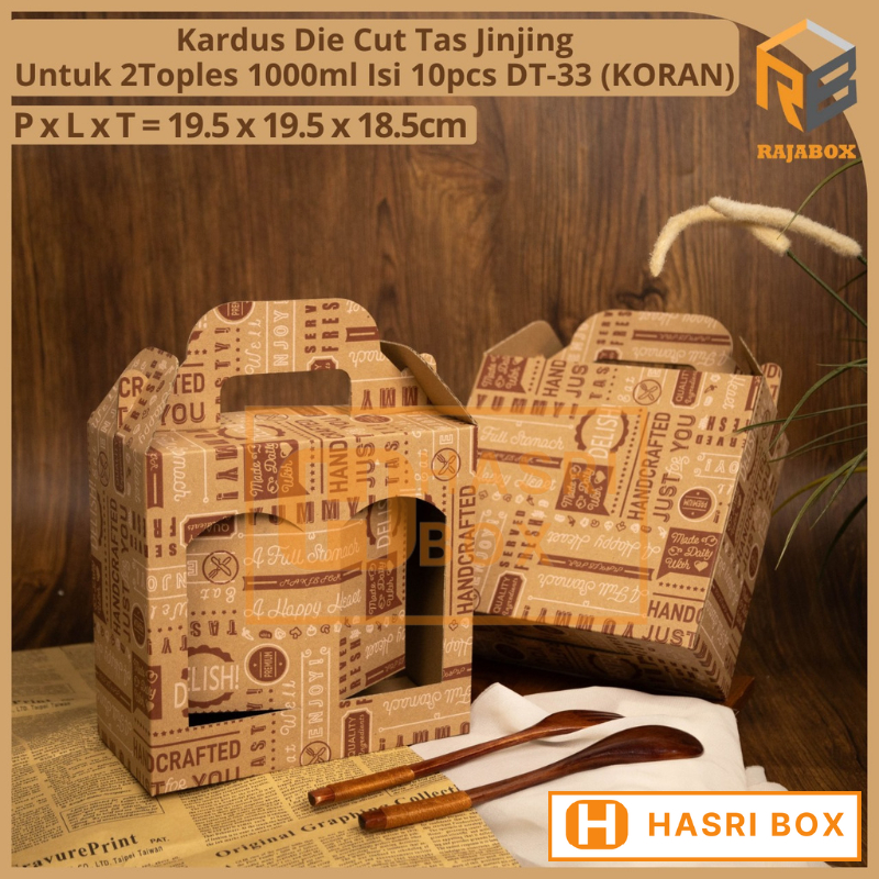 Jual Dus Toples Jar 1000ml Isi 2 Box Jinjing Toples Tabung 1 Liter ...