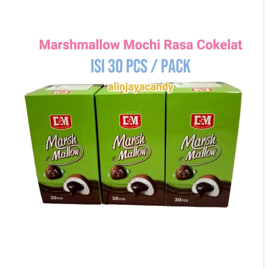 Jual Marshmallow Mochi Rasa Cokelat isi 30 pcs/pack | Shopee Indonesia