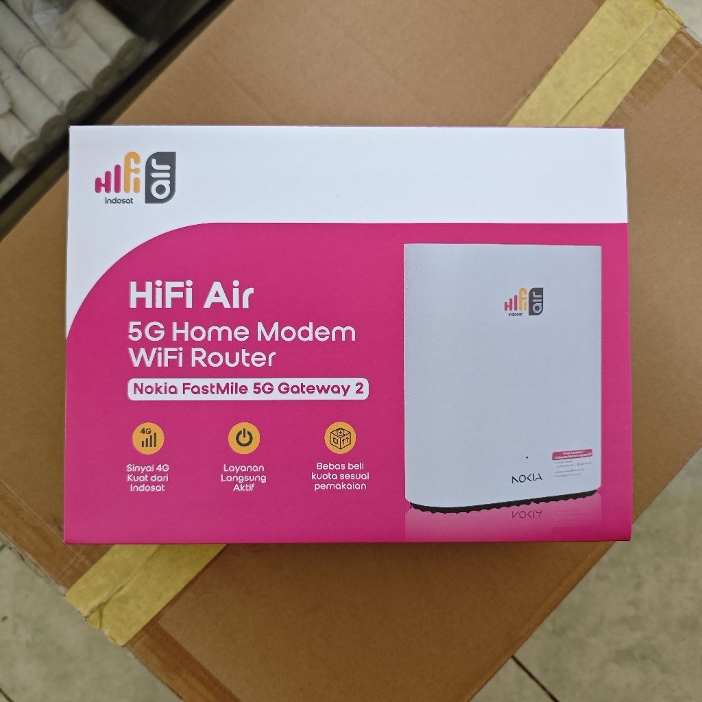 Jual (NEW) INDOSAT HIFI AIR 4G+ MODEM ROUTER | HUAWEI B636 | NOKIA FASTMILE 5G | Dual-Band WiFi ...