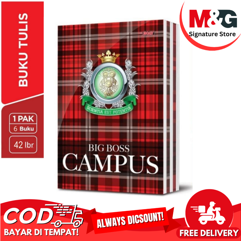 Jual Buku Tulis Boxy Bigboss 42 lembar isi pak isi 6 (diktat kuliah ...