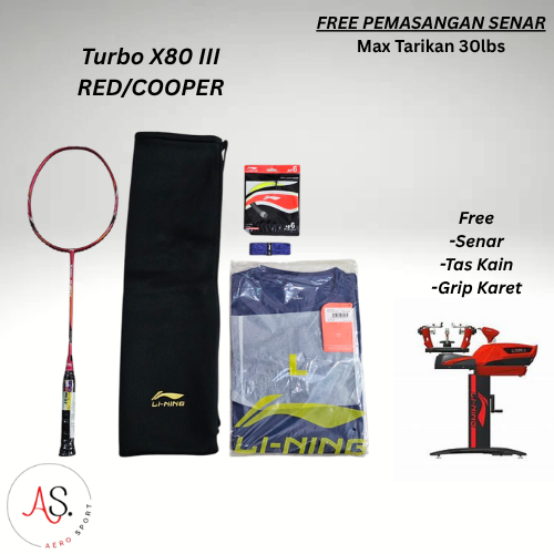 Jual Raket Lining Turbo X80 III dan Turbo X90 III Original Raket Kelas ...
