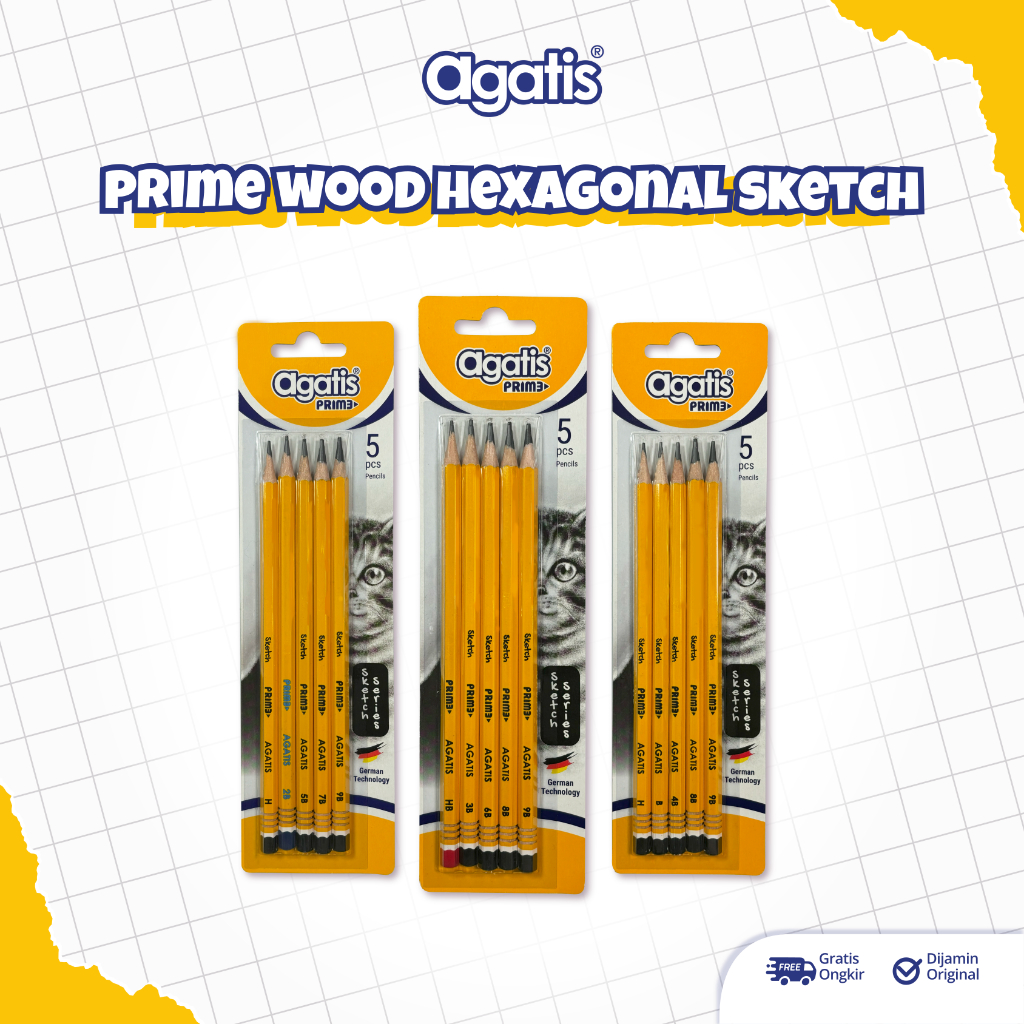 Jual Asaba Stationery - Agatis Prime Paket Pensil Gambar /Pensil Sketsa ...
