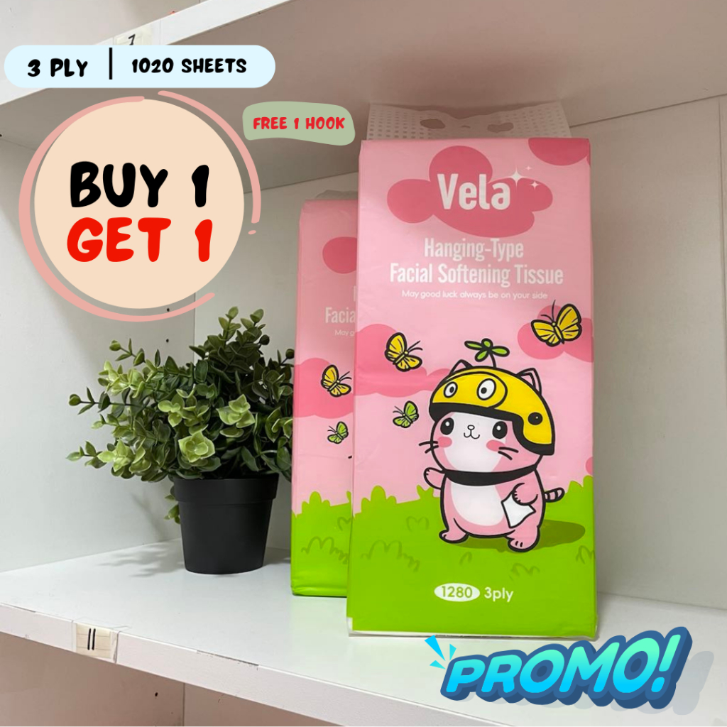 Jual PRE-ORDER [2 PAK] 3 PLY, 1020 SHEETS TISSUE GANTUNG VELA Tissue ...