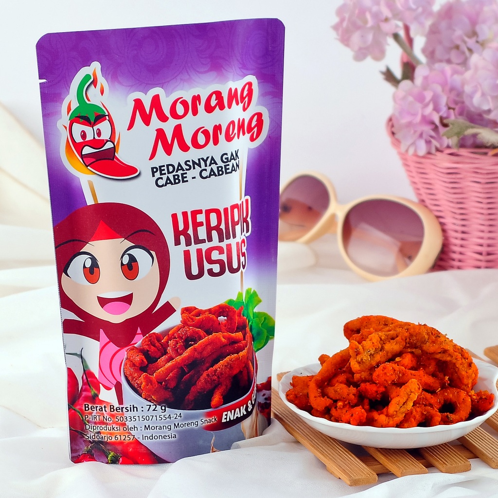Jual Keripik Pedas Usus Crispy Morang Moreng / Kripik Usus Krispi Aneka ...