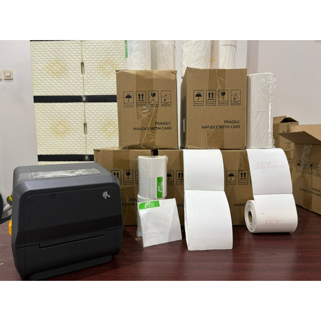 Jual kertas label Thermal Jnt cargo 100x100 @300lbr PAKET HEMAT 3Dus ...