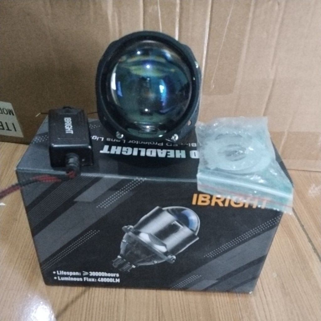 Jual IBRIGHT ZE20_ BILED 2,5 inc blue les waterproof uneversal | Shopee ...