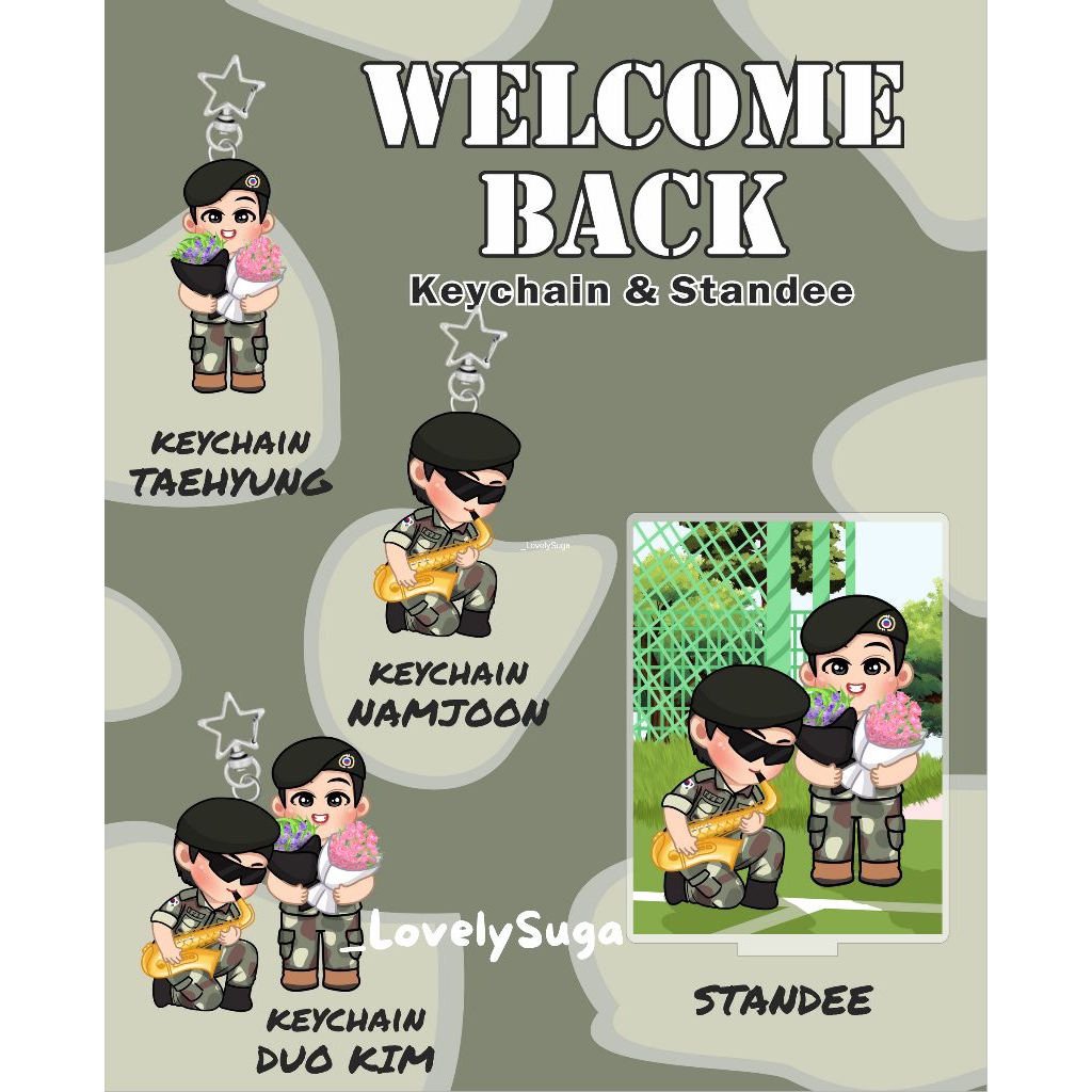 Jual Keychain dan Standee Welcome Back | Shopee Indonesia