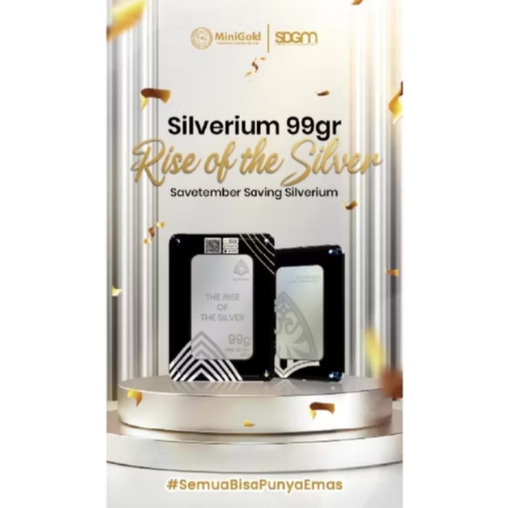 Jual BATAM - SILVERIUM BY MINIGOLD SDGM 99 gram logam mulia fine silver ...
