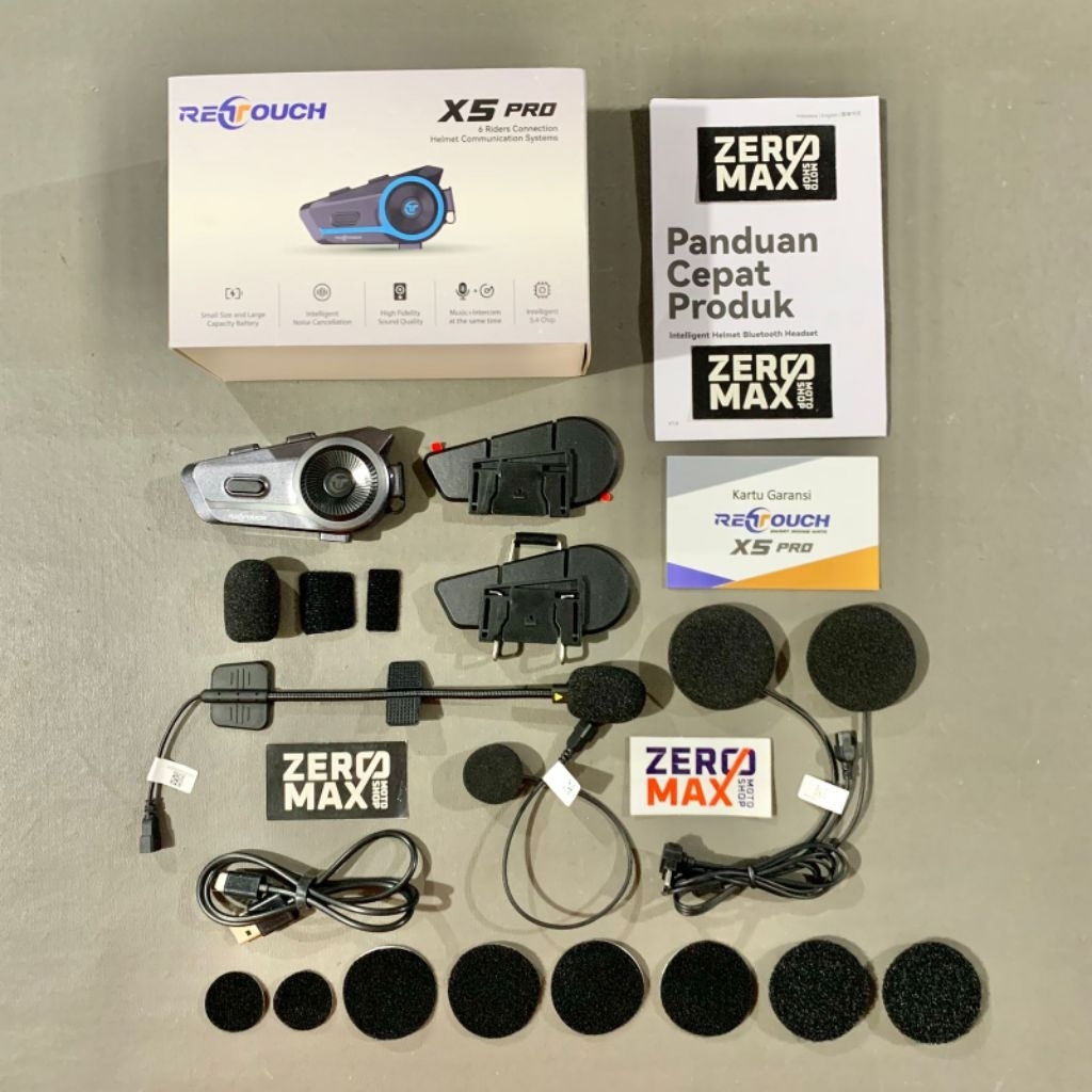 Jual Interkom Intercom Helm ReTouch X5 PRO Riding Bluetooth Headset ...