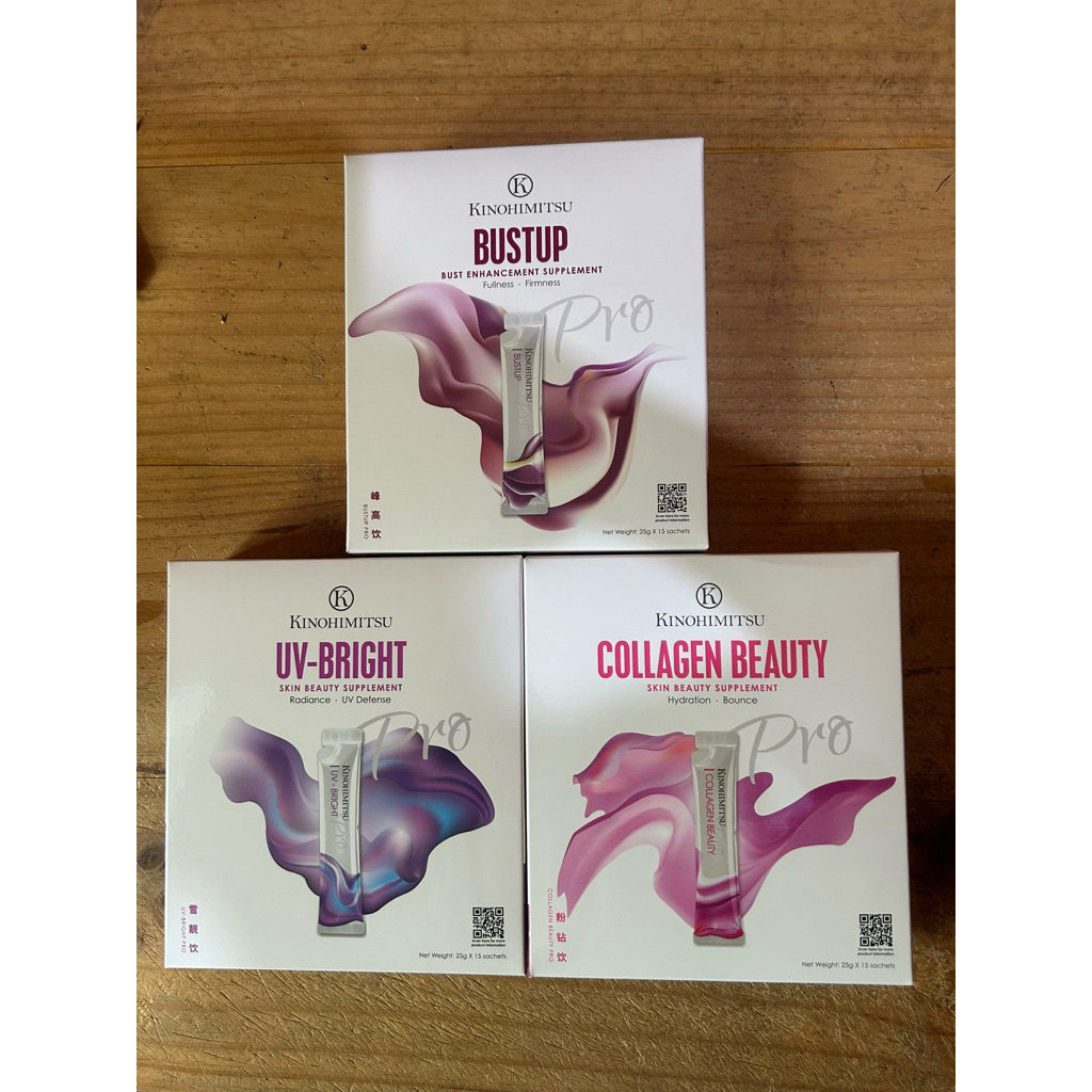 Jual Kinohimitsu Collagen Beauty / Bustup / UV Bright Pro 1 box 15 ...