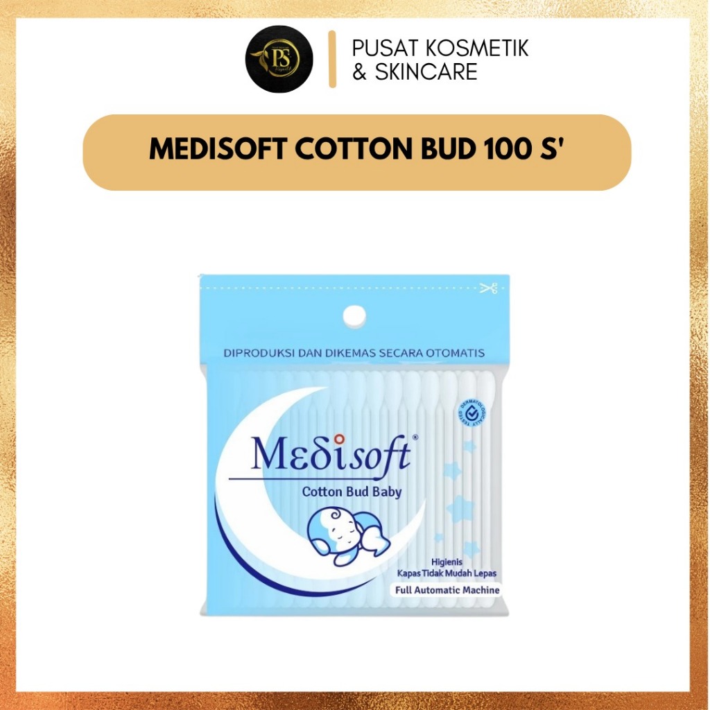 Jual Medi Soft Cotton Bud Bayi | Isi 100 S' | Cotton Bud Bayi Lembut ...