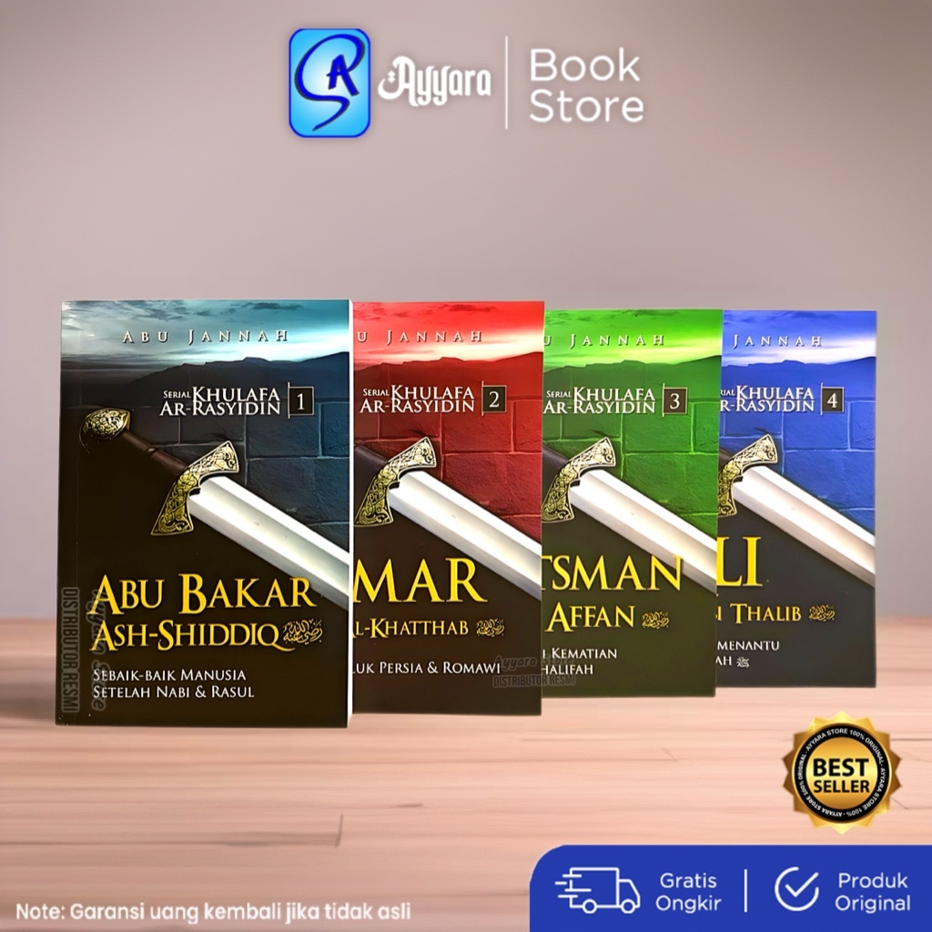 Jual Paket 4 Buku Serial Khulafa Ar Rasyidin 4 Buku Lengkap Abu Bakar, Umar bin Khatahab, Utsman ...