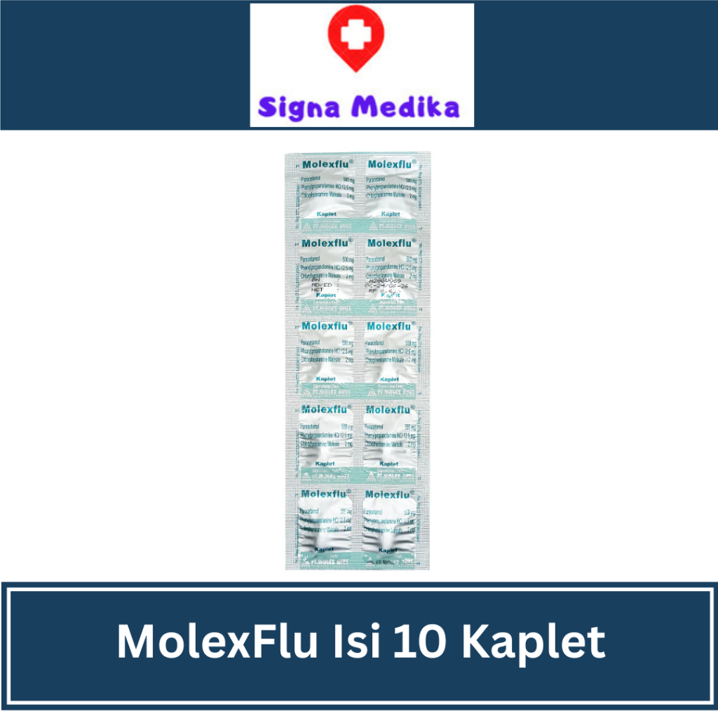Jual Molexflu Isi 10 Kaplet - Obat Batuk Pilek & Demam | Shopee Indonesia
