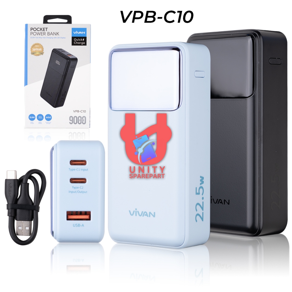 Jual POWERBANK VIVAN VPB-C10 ( 9000mAh ) | Shopee Indonesia