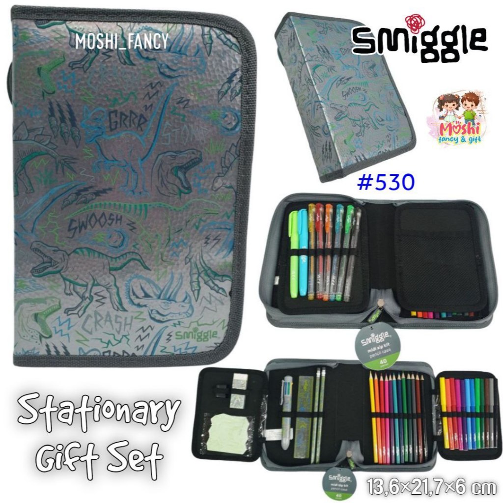 Jual Set Alat Tulis Smiggle Super Dino / Smiggle Midi Zip Super Dino ...