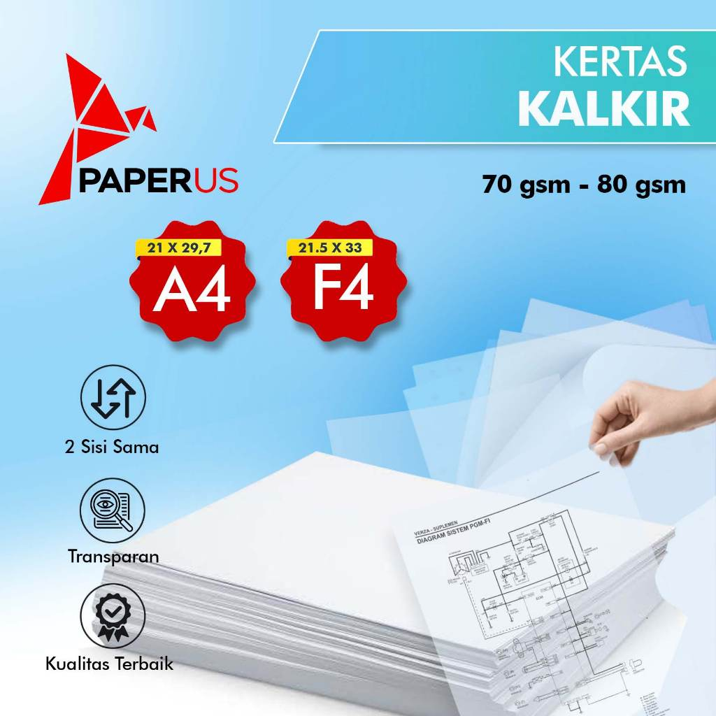 Jual Kalkir Ukuran A4 & F4 | Kertas Kalkir Murah | Shopee Indonesia