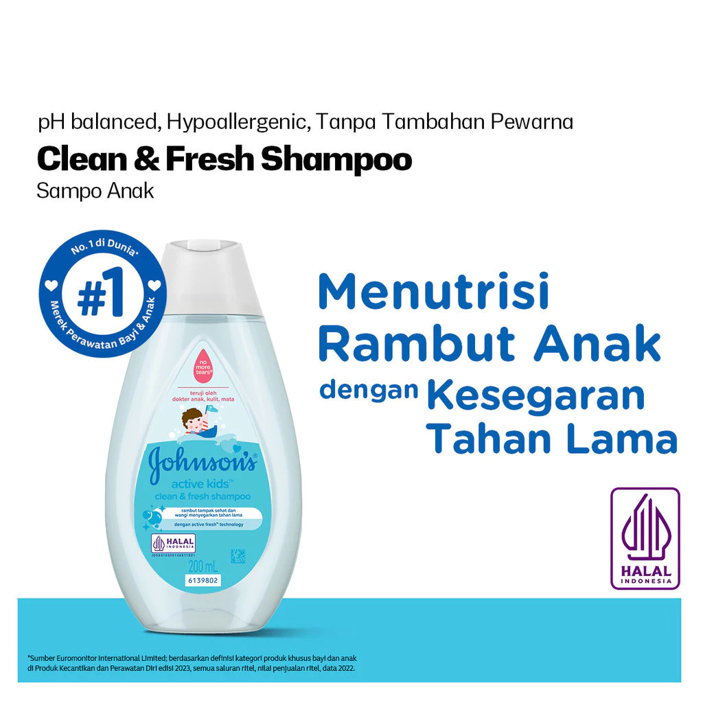 Jual Johnson's Active Kids Clean & Fresh Shampoo - Shampoo Anak ...