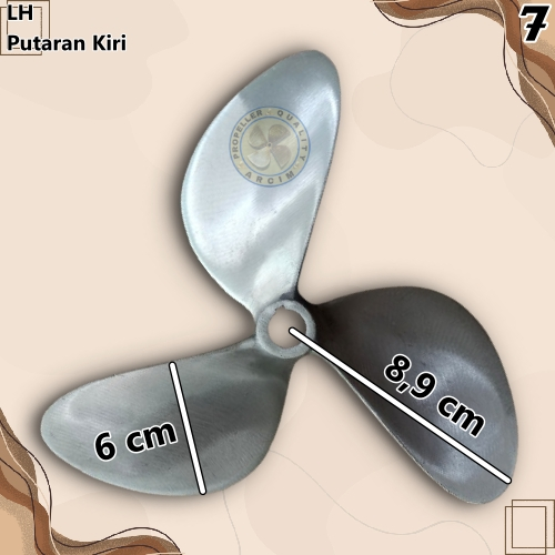Jual Kipas Baling baling Propeller Perahu kapal no 7 Tipe Kodok ...
