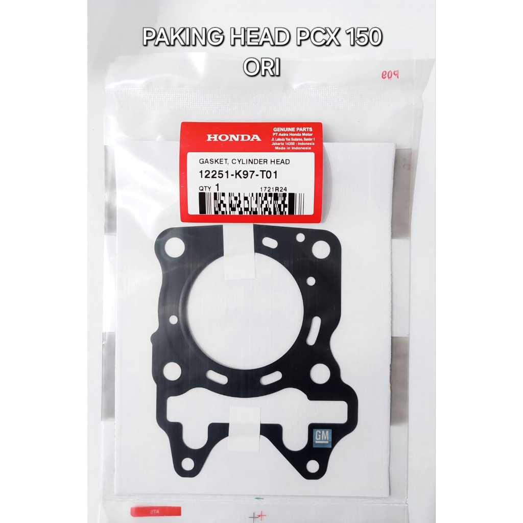 Jual Paking Head PCX 150 Gasket Cylinder Head ORIGINAL 12251-K97-T01 ...