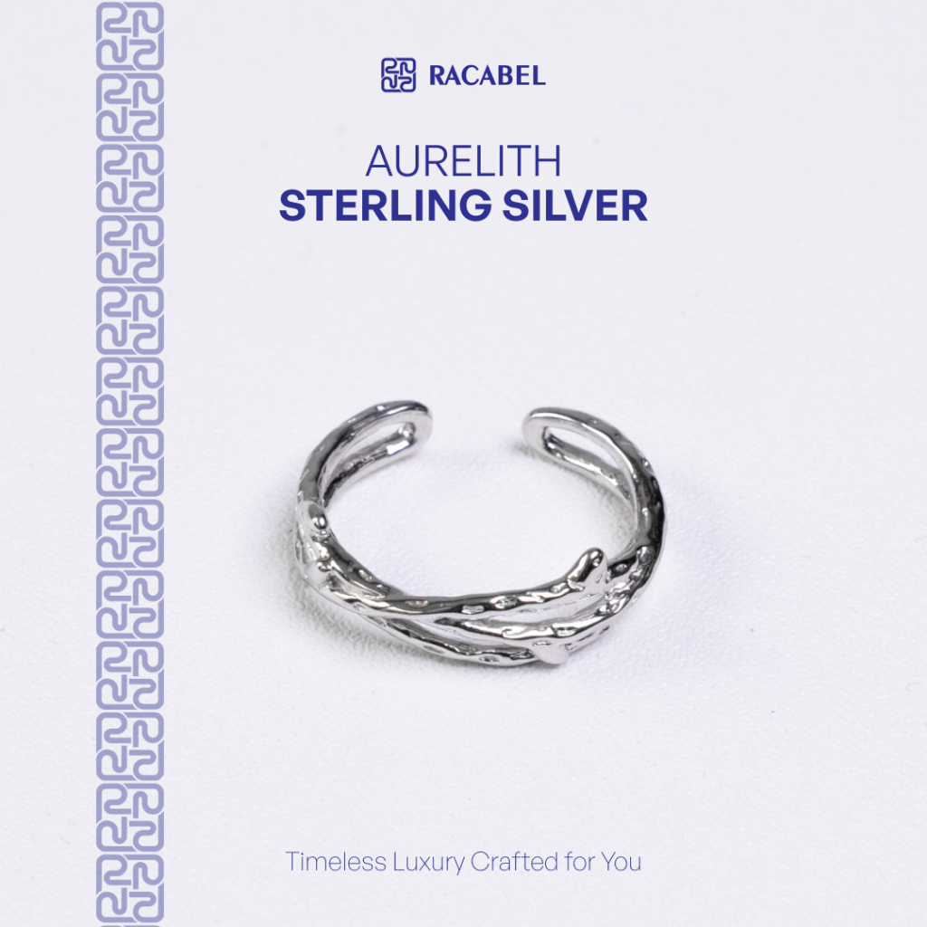 Jual Racabel Aurelith Ring - Cincin Pria Wanita Sterling Silver 925 ...