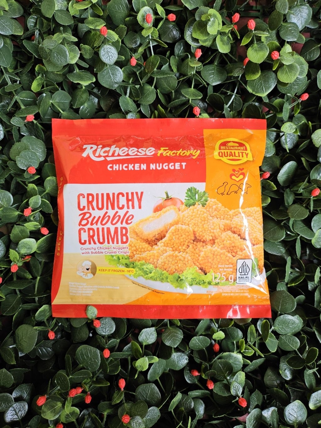 Jual RICHEESE FACTORY CHICKEN NUNGGET CRUNCHY BUBBLE CRUMB 125 GR ...