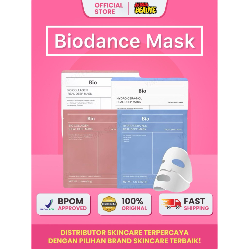 Jual BIODANCE Bio-Collagen Real Deep Mask Sheet 4pcs / 1 box | BIODANCE ...
