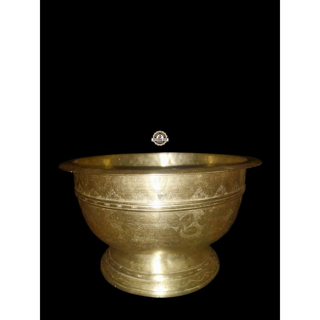 Jual Bokor kuningan ukir lawas TEBAL ( B916 ) | Shopee Indonesia