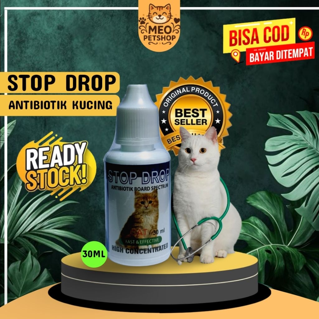 Jual STOP DROP Antibiotik kucing 30ml | Shopee Indonesia