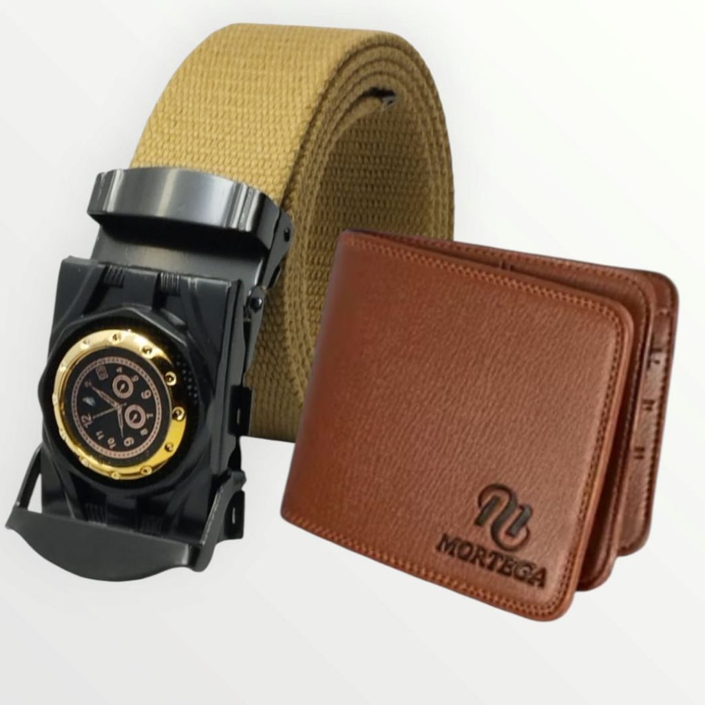 Jual Gesper Sabuk Pria Katun Canvas Kepala aksesories Jam Plus Dompet ...