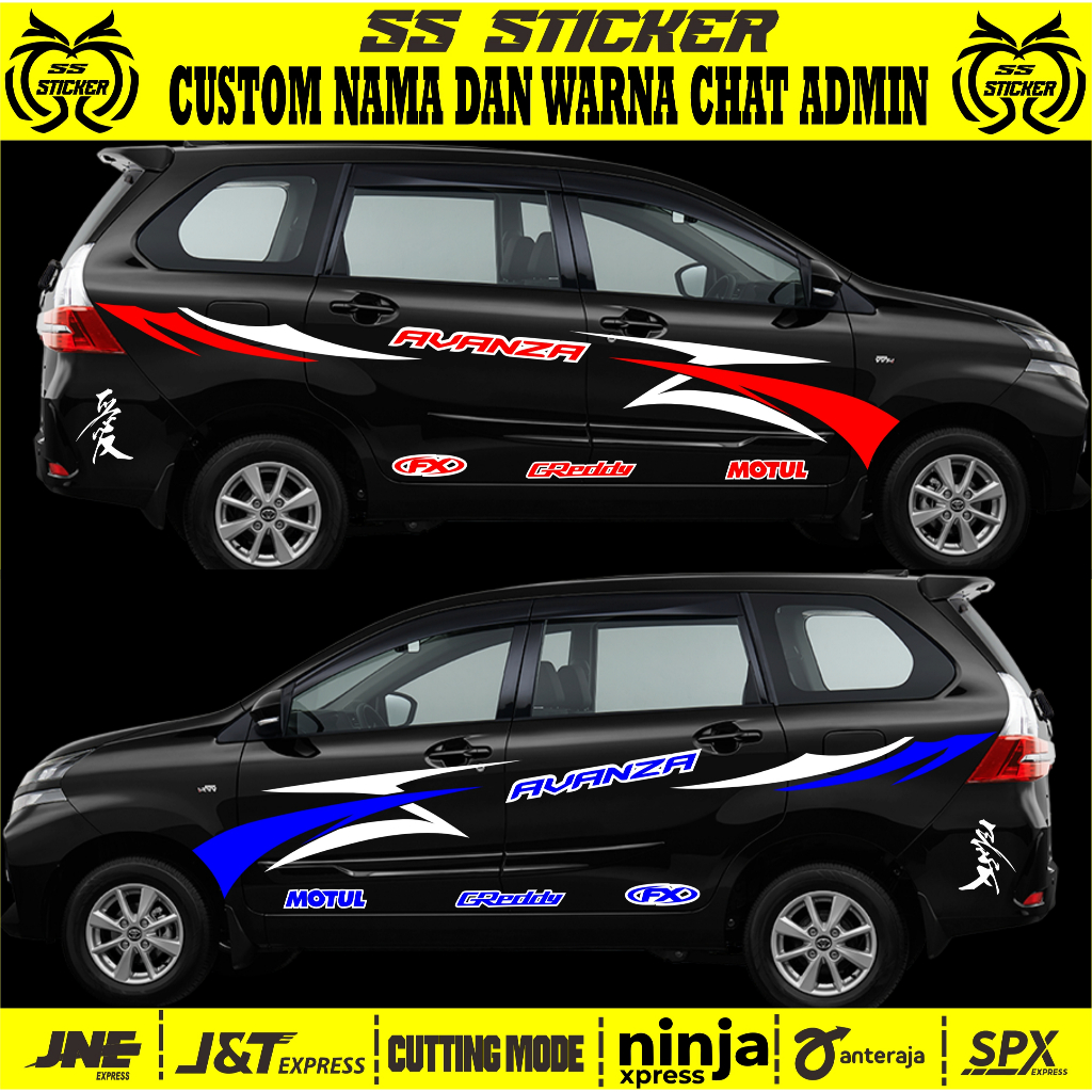 Jual Stiker Stiker Mobil Avanza,Xenia, Innova Calya,Sigra,grand Livina ...