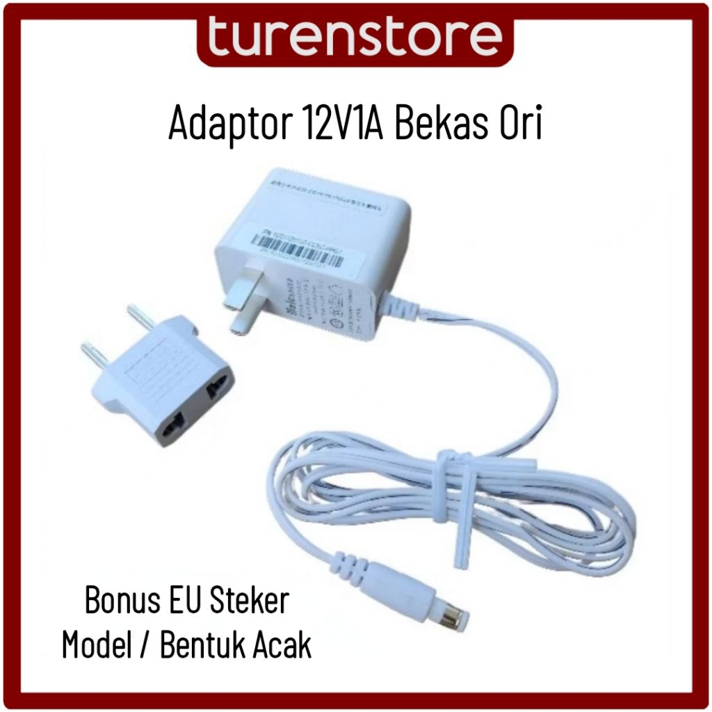 Jual Power Supply Adaptor 12V 1A Adapter EU 12V1A Bekas Ori untuk Modem ...
