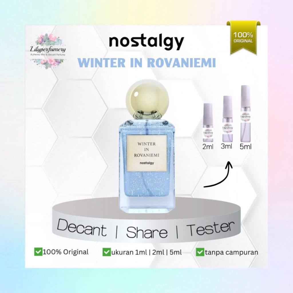 Jual Decant / Share NOSTALGY WINTER IN ROVANIEMI Extrait de Parfum 1 ml | 2 ml | 5 ml (Authentic ...