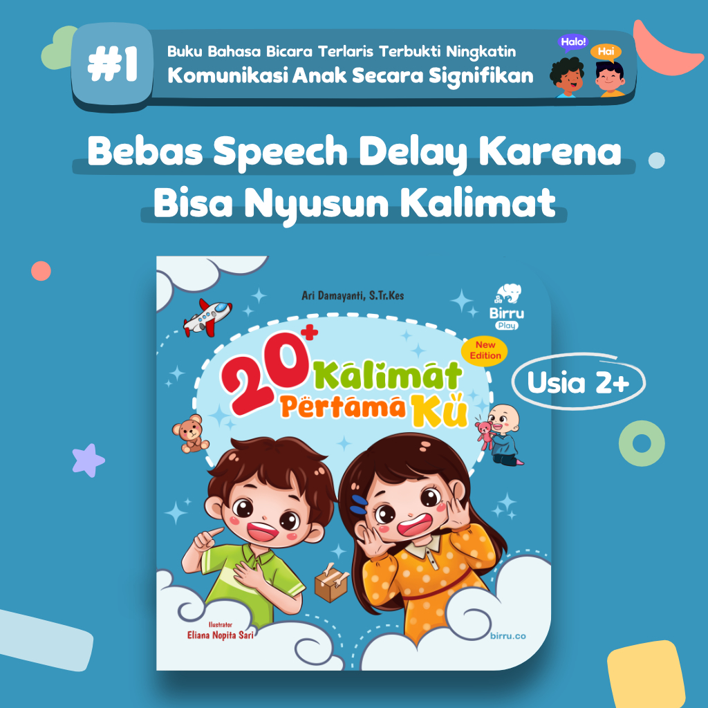 Jual Birru Play - 20 Kalimat Pertamaku - Bebas Speech Delay Karena Bisa ...
