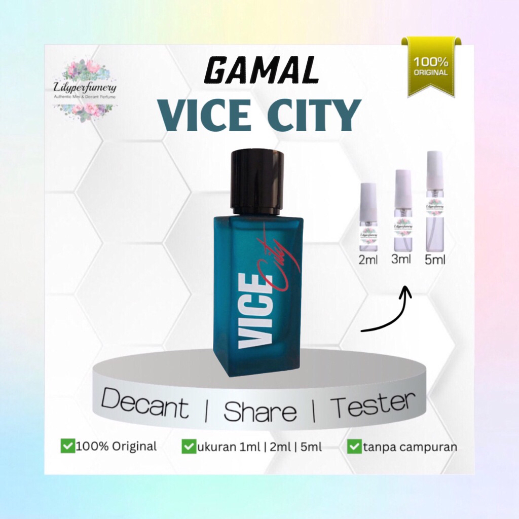 Jual Decant / Share GAMAL MEN VICE CITY EDP 1 ml | 2 ml | 5 ml ...