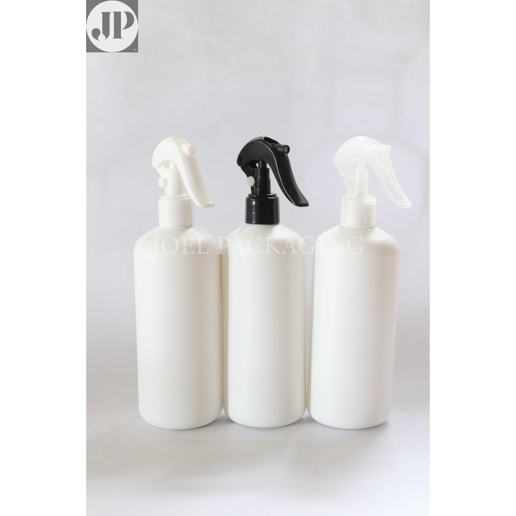 Jual BOTOL HS HDPE 500ML TEBAL PUTIH DOFF N24 TUTUP SPRAY TRIGGER BEBEK N24 | Shopee Indonesia