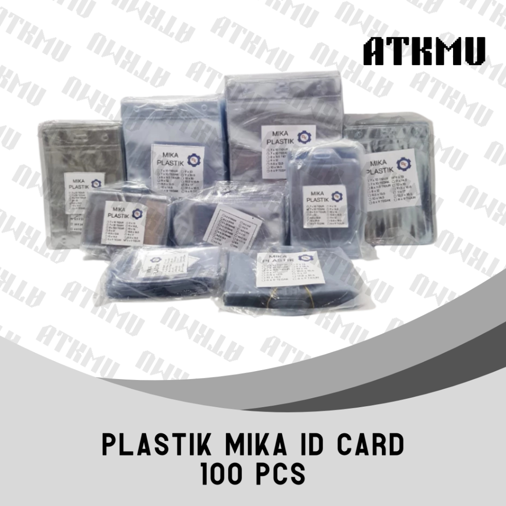 Jual Plastik Mika Name Tag Id Card 100Pcs | Shopee Indonesia