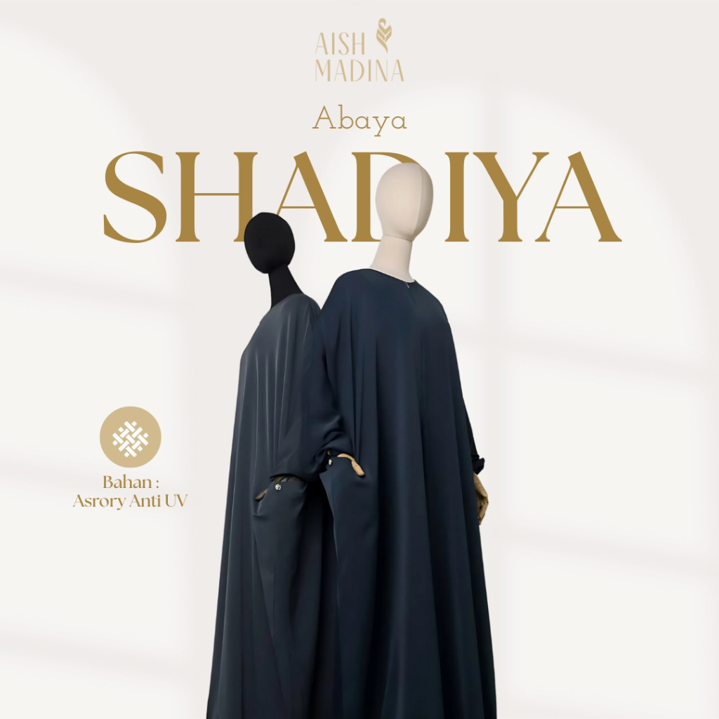 Jual Shadiya Abaya Aishmadina Gamis Wanita Premium Bahan Asrory Anti UV ...