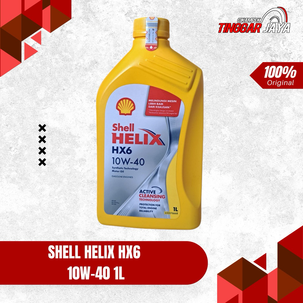 Jual Shell Helix Hx6 10w-40 1L | Shopee Indonesia