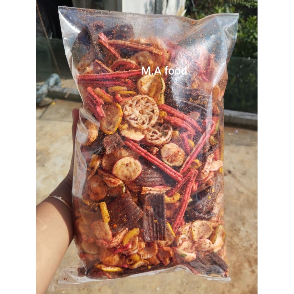 Jual Seblak Mix campur kemasan 1 kg pedas daun jeruk | Shopee Indonesia
