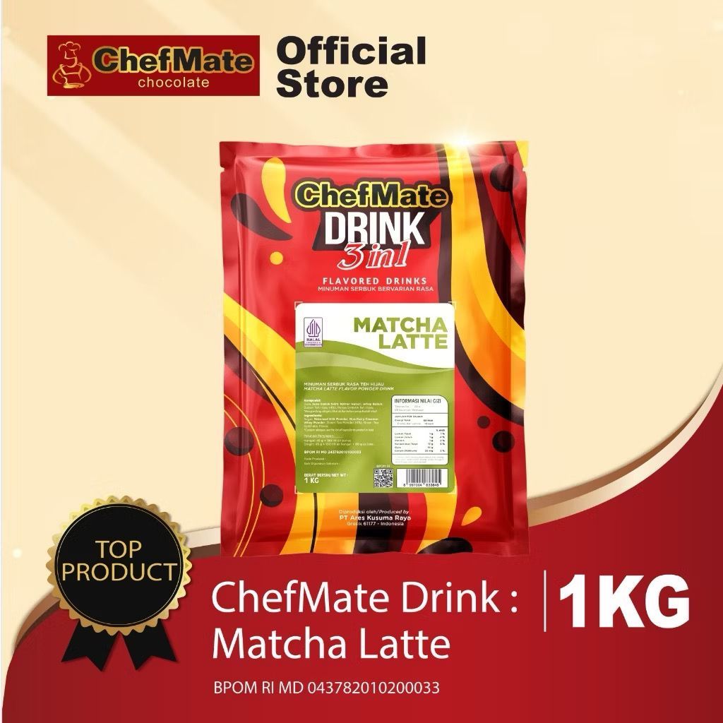 Jual Chefmate Drink Matcha Latte 1 Kg Minuman Bubuk Instant Green Tea Latte | Shopee Indonesia