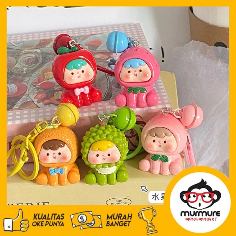 Jual MURMURE | GANTUNGAN KUNCI BABY FRUIT LUCU GANTUNGAN TAS BUAH LONCENG DIY | Shopee Indonesia