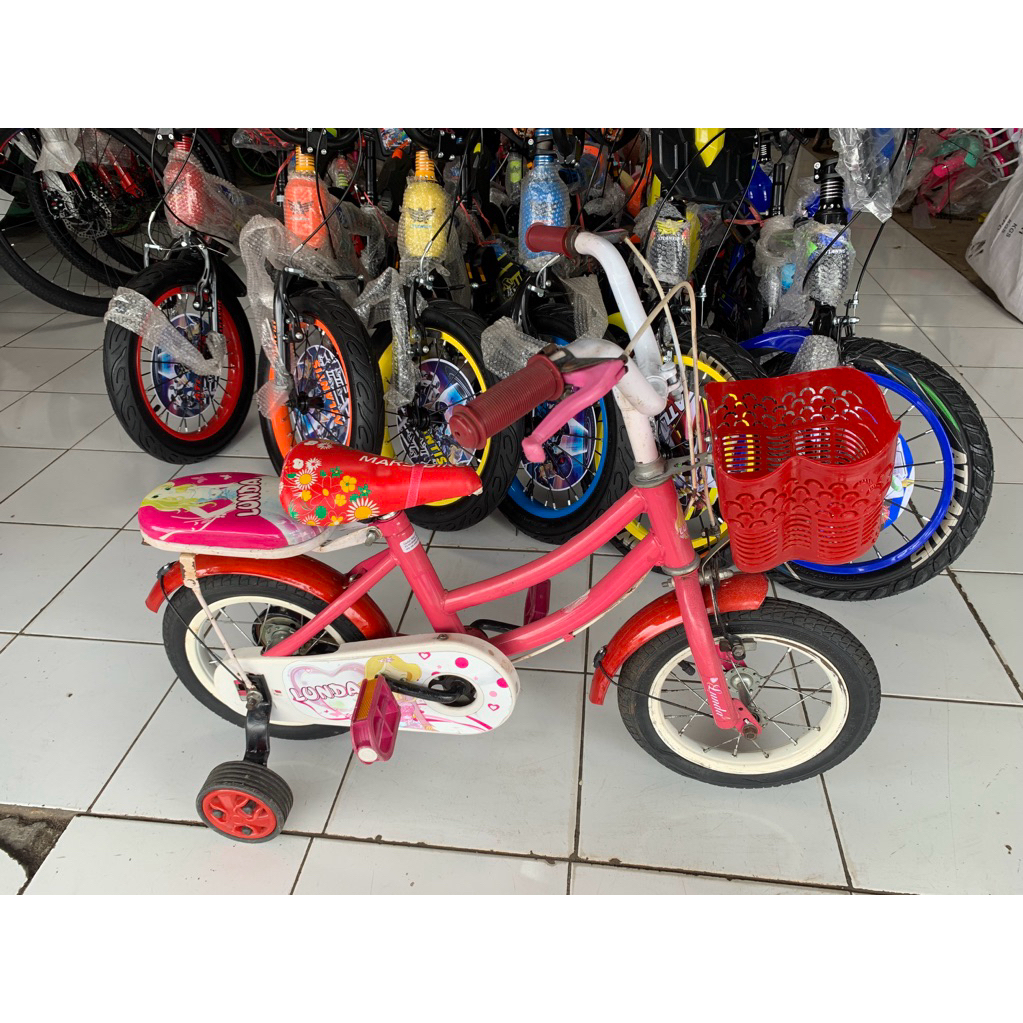 Jual SEPEDA MINI 12 BEKAS - SEPEDA ANAK SECOND untuk anak usia 3 sampai ...