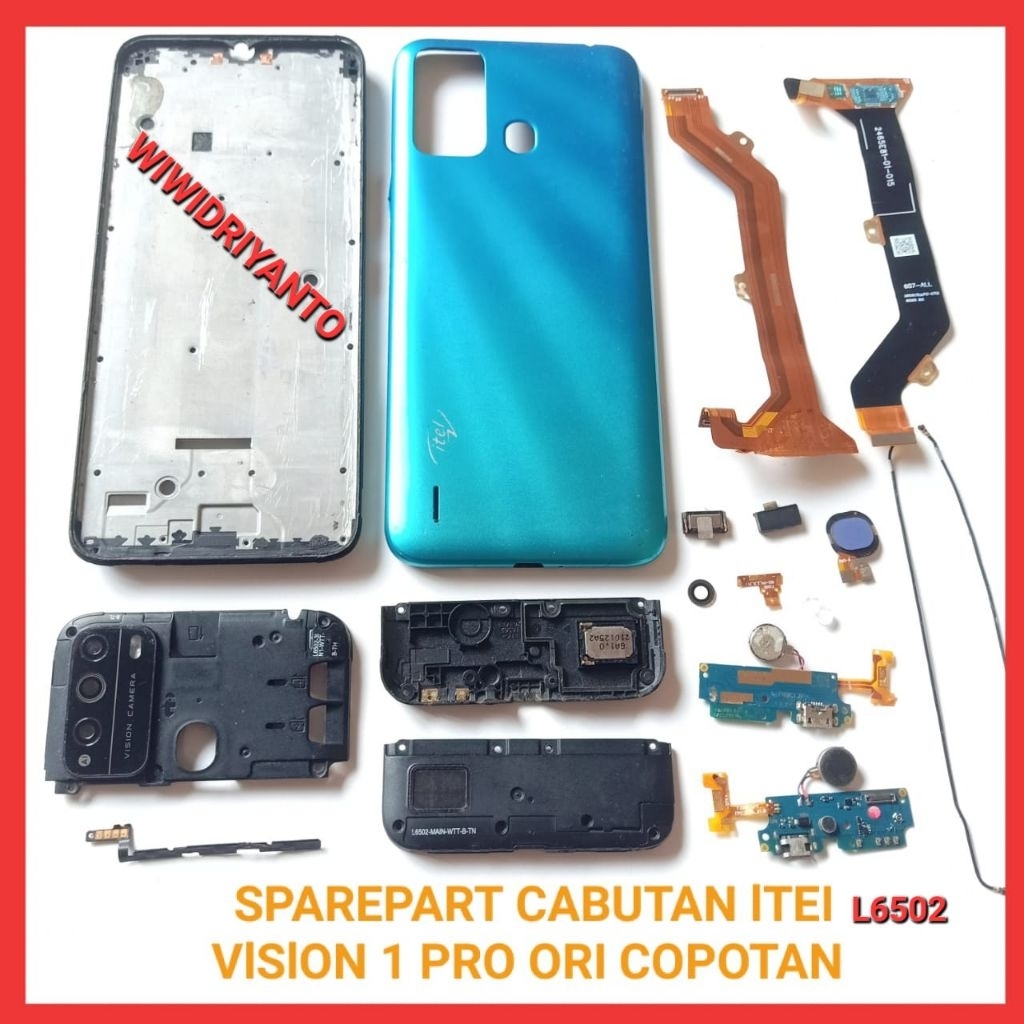 Jual SPAREPART ORI CABUTAN ITEL VISION 1 PRO L6502 SECOND BUZZER FULSET ...